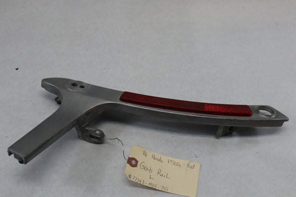 OEM Honda Motorcycle Grab Rail LEFT 1986 VT 500C Shadow Red 77343-MF5 ...