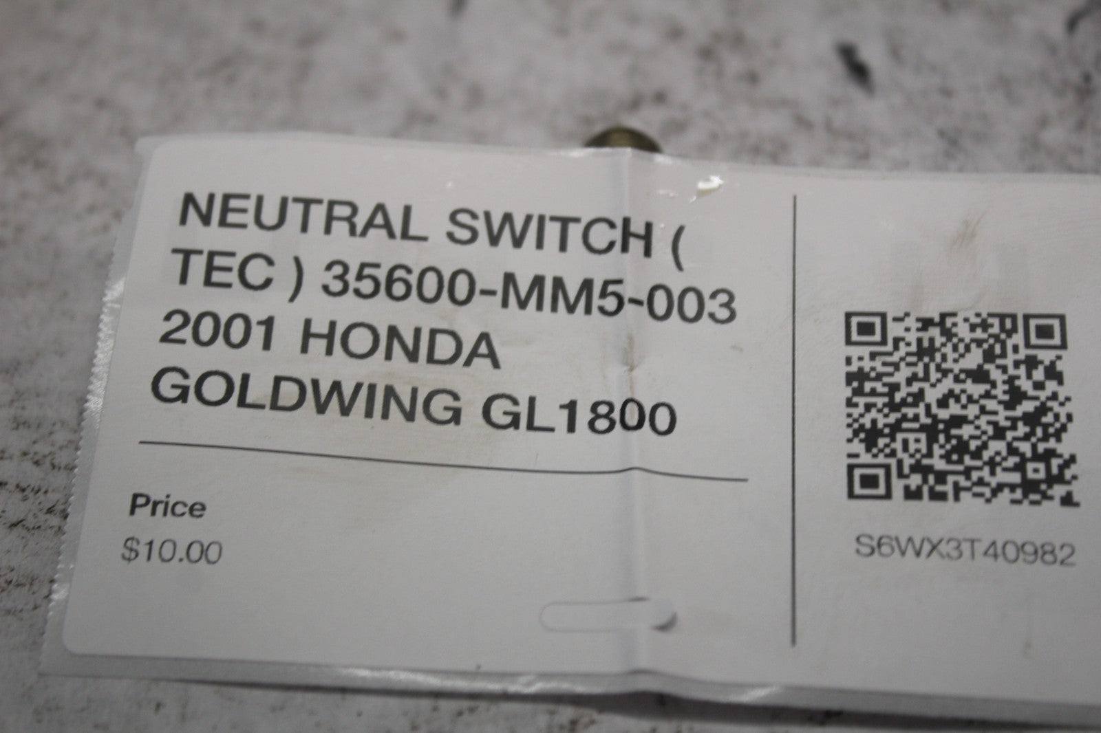 NEUTRAL SWITCH (TEC) 35600-MM5-003 2001 HONDA GOLDWING GL1800 – Midwest Moto Parts