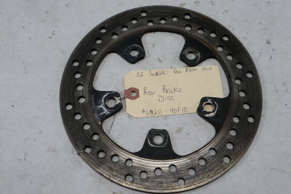 OEM Suzuki Motorcycle Rear Wheel Brake Disk Rotor 2002 GSXR1000 Royal ...