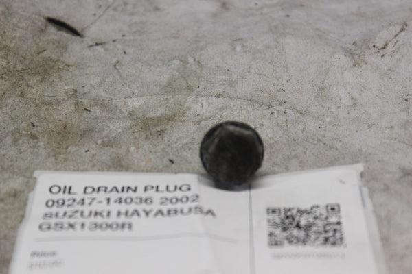 OIL DRAIN PLUG 09247-14036 2002 SUZUKI HAYABUSA GSX1300R – Midwest Moto ...